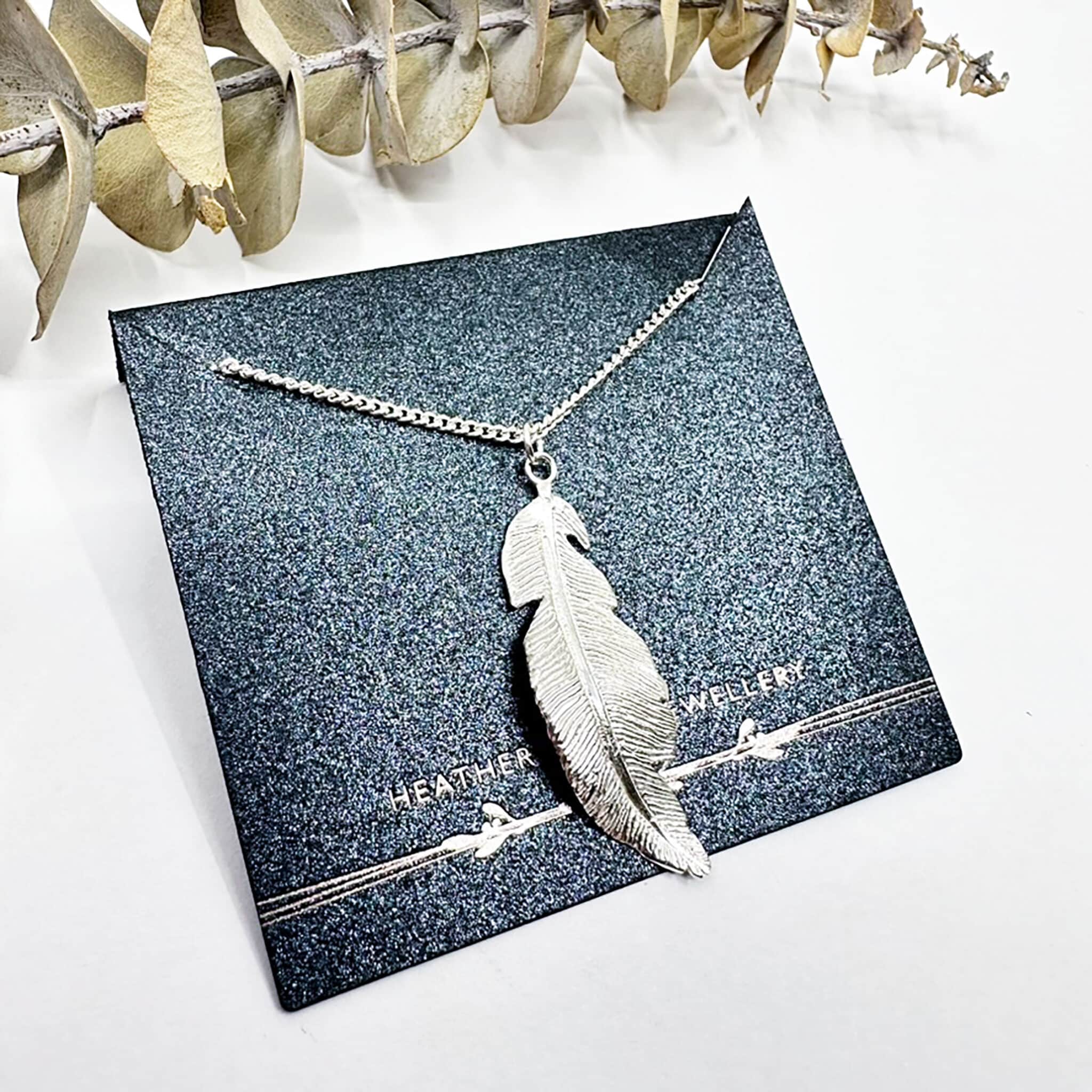 Feather Necklace, large - Heather Scott Jewellery