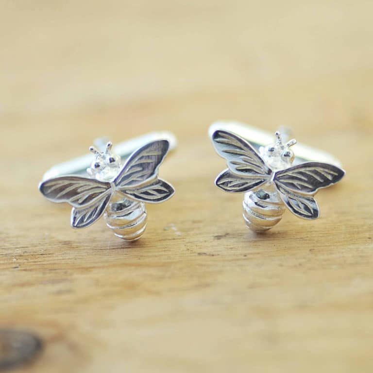 Bee cufflinks - Heather Scott Jewellery