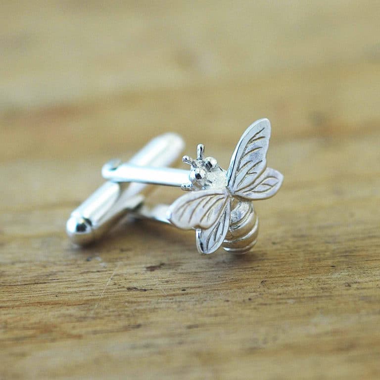 Bee cufflinks - Heather Scott Jewellery